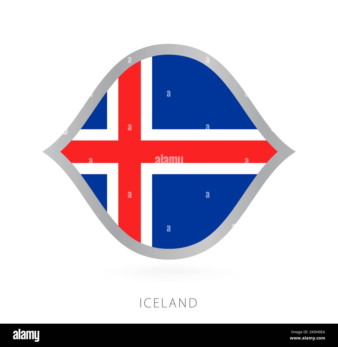 National flag of icelanders Cut Out Stock Images & Pictures - Alamy