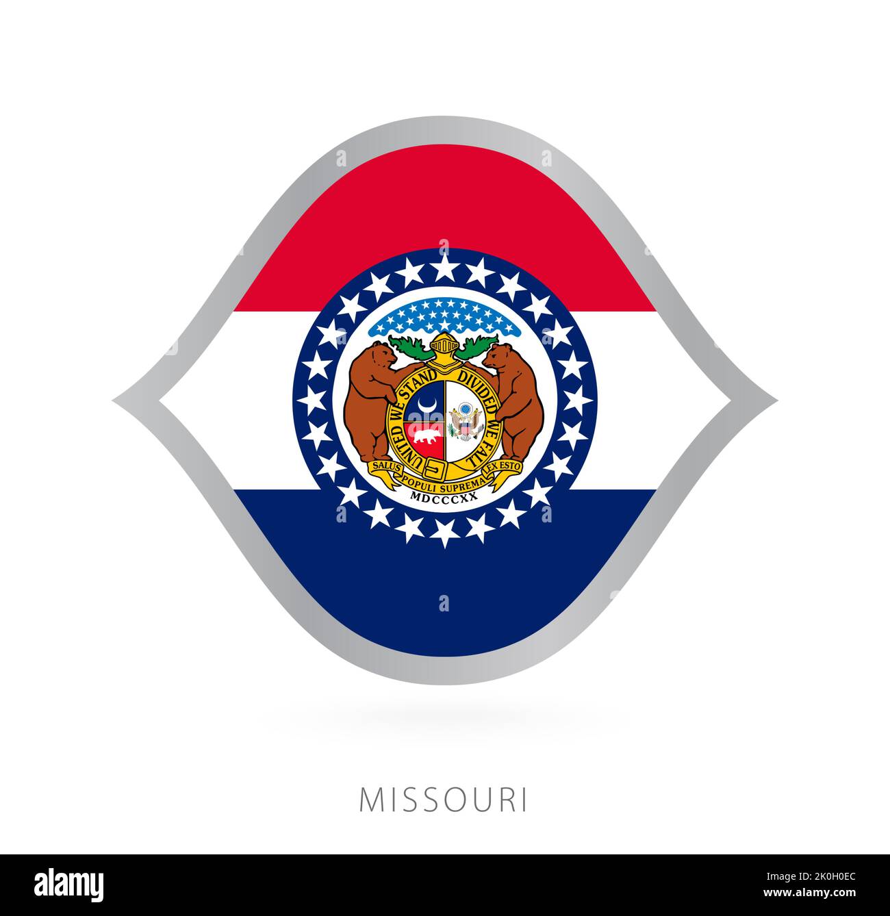 Missouri national team flag in style for international basketball ...