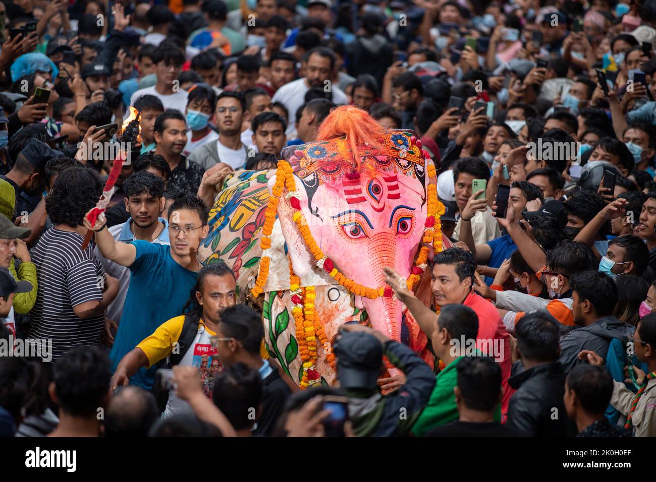Indra Jatra Festival Stock Photo - Alamy