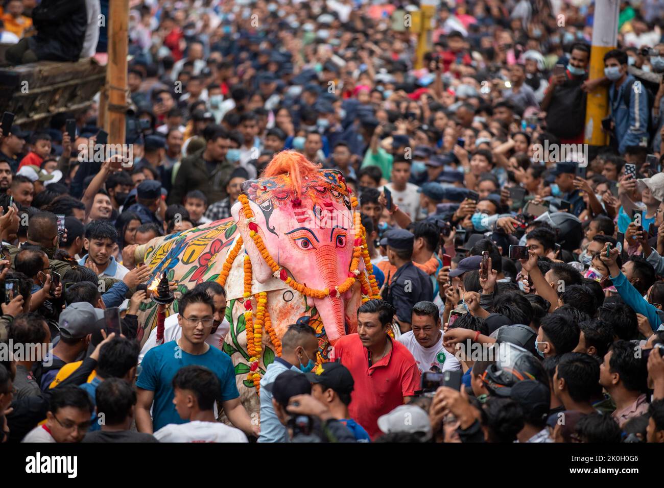 Indra Jatra Festival Stock Photo - Alamy