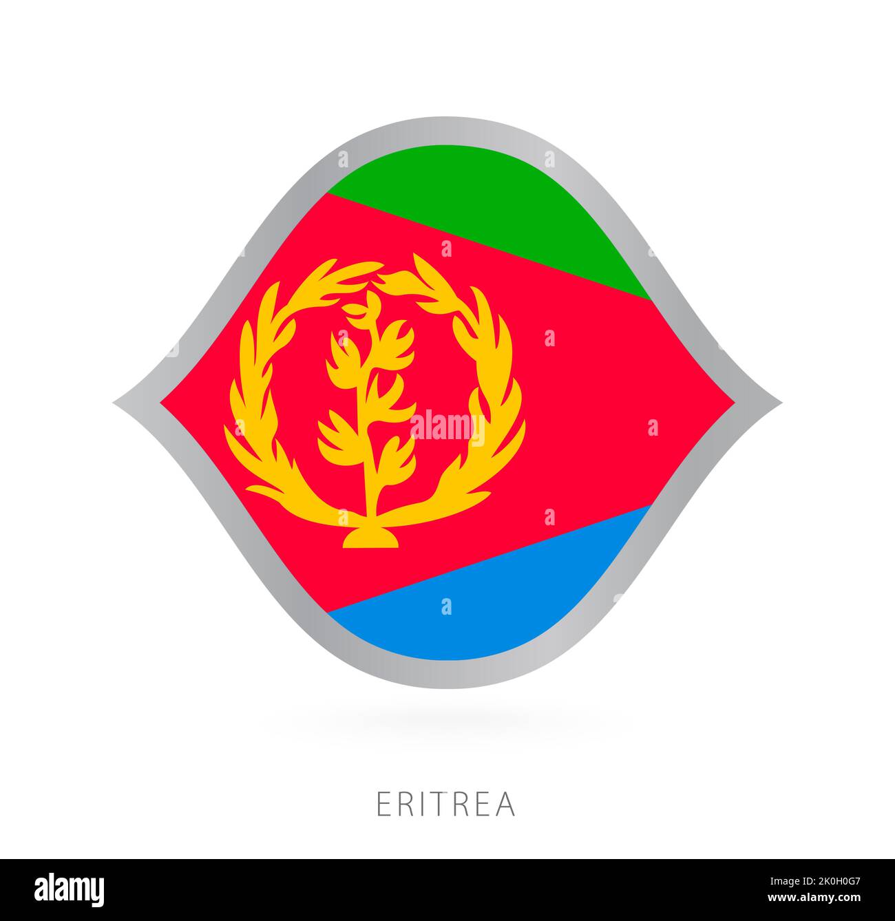 Eritrea national team flag in style for international basketball ...