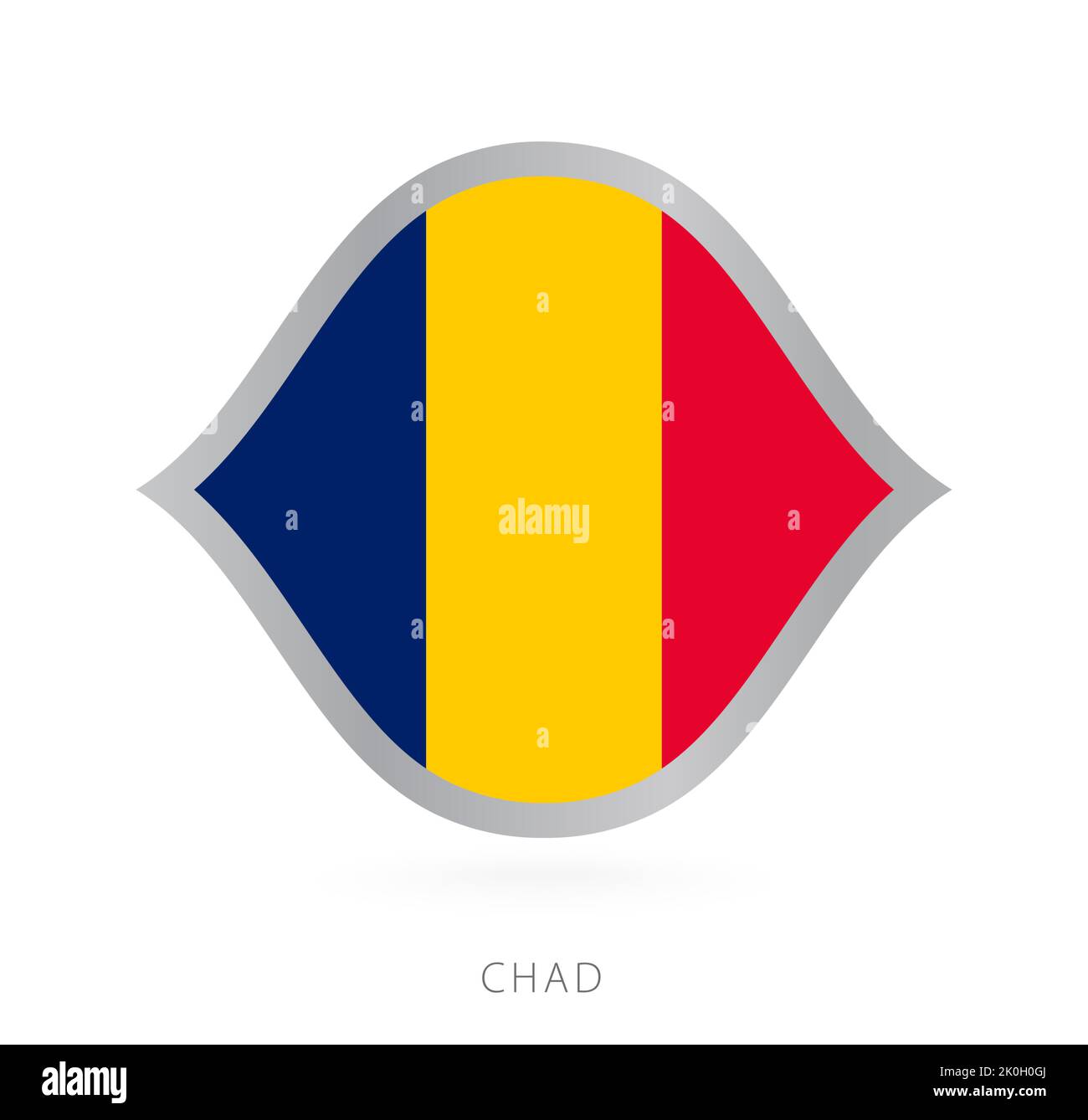 Chad national team flag in style for international basketball ...