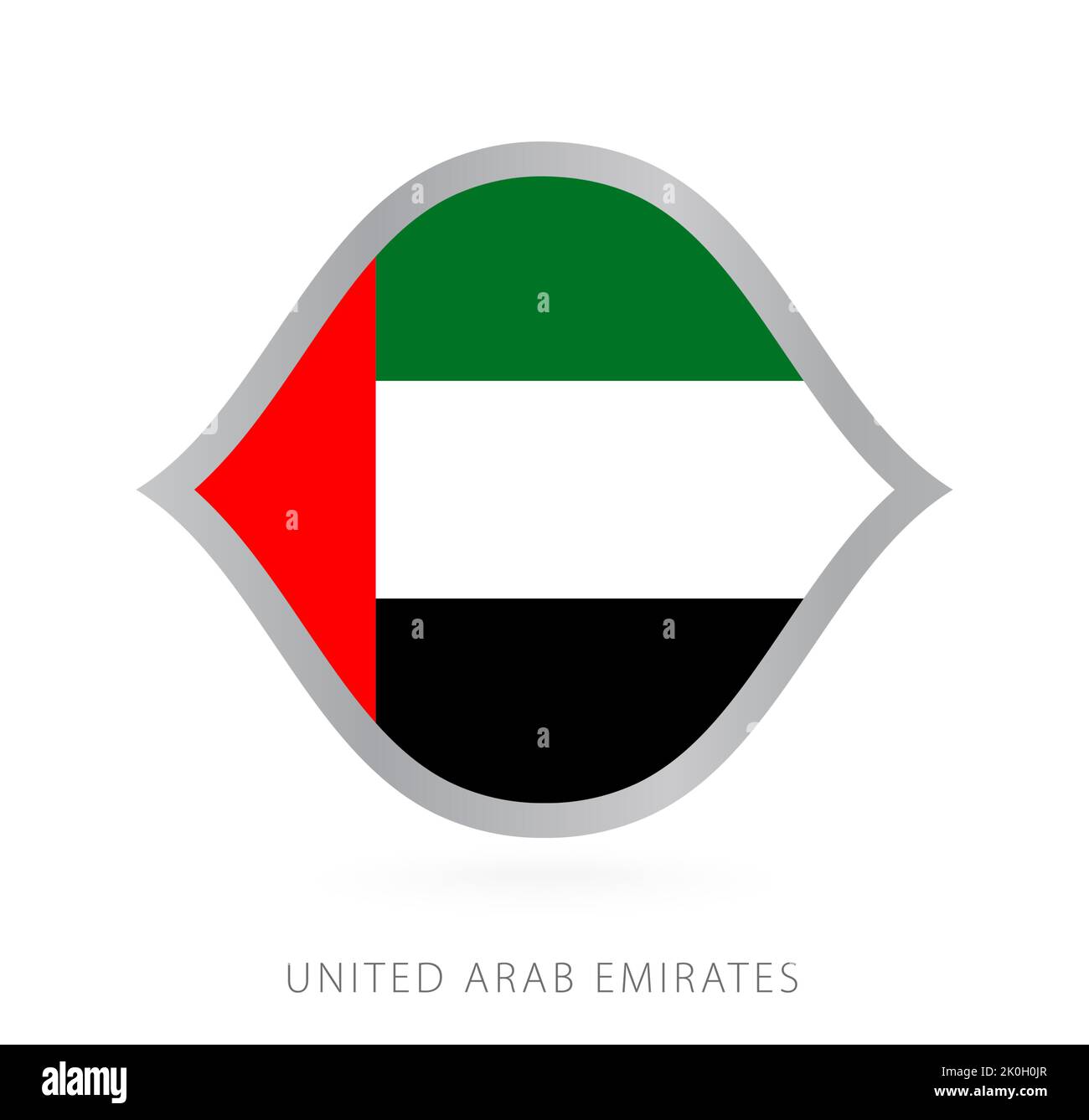 United Arab Emirates national team flag in style for international ...