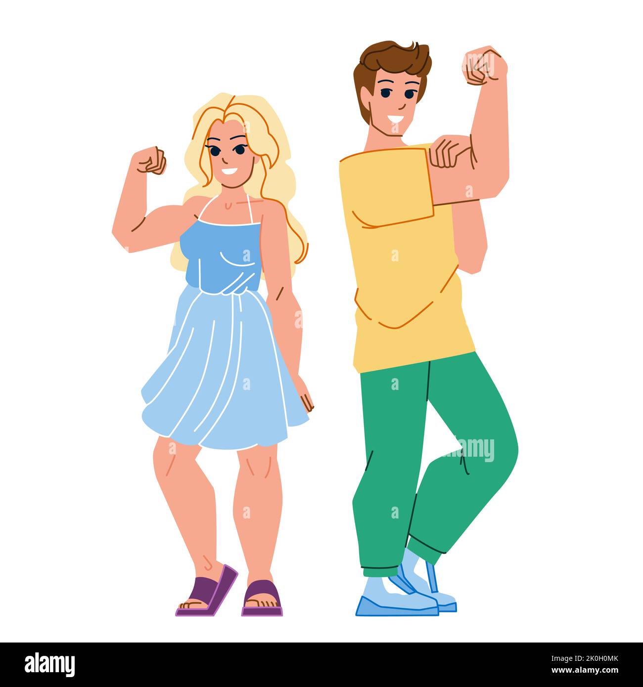 strong people vector Stock Vector Image & Art - Alamy