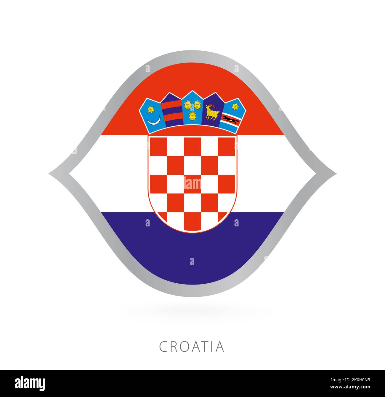Croatia national team flag in style for international basketball ...