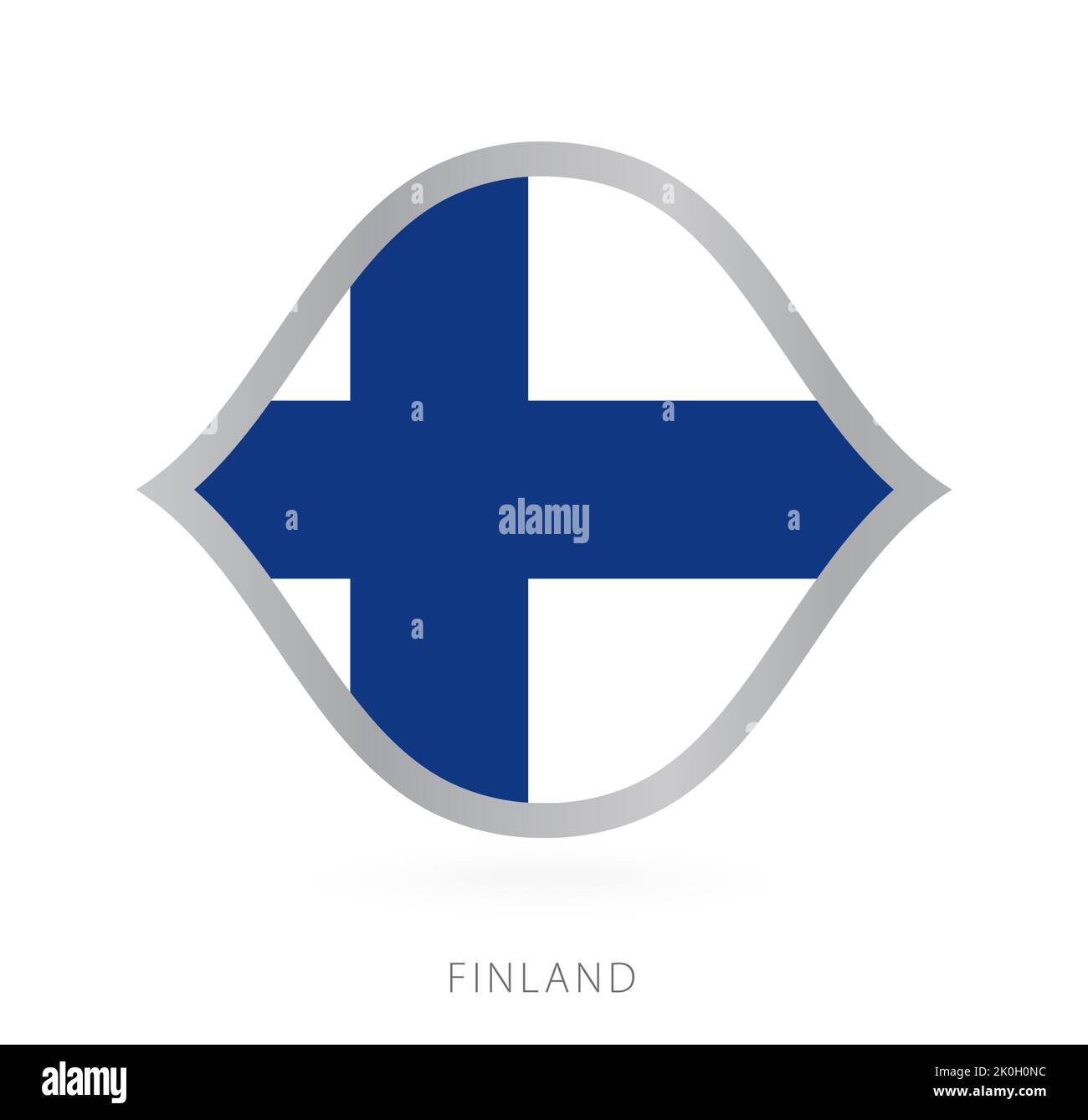 Finland national team flag in style for international basketball ...