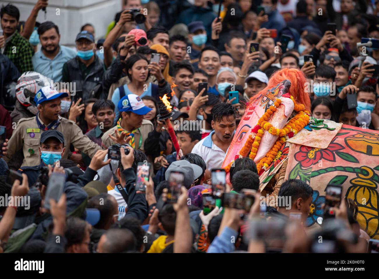 Indra Jatra Festival Stock Photo - Alamy