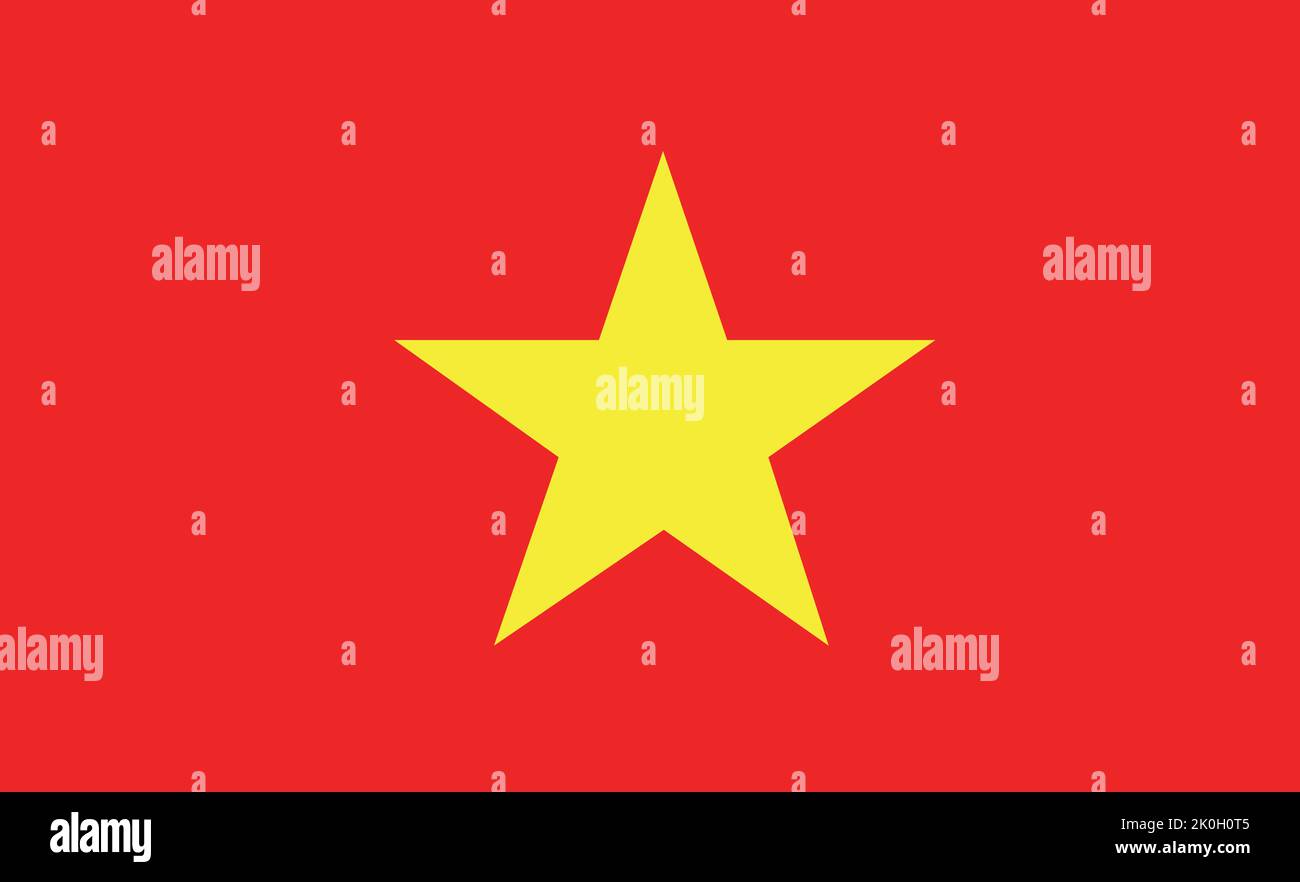 Vector Illustration of the flag of the country of vietnam Stock Vector ...