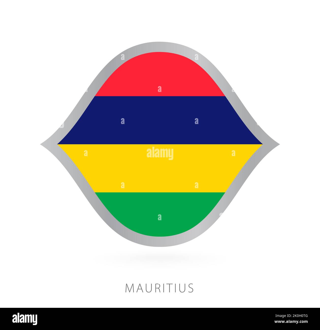 Mauritius national team flag in style for international basketball ...