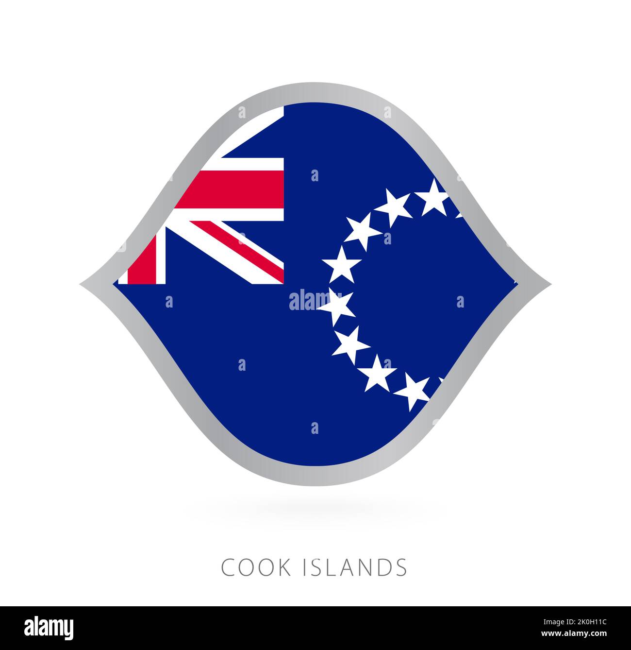 Cook Islands national team flag in style for international basketball ...