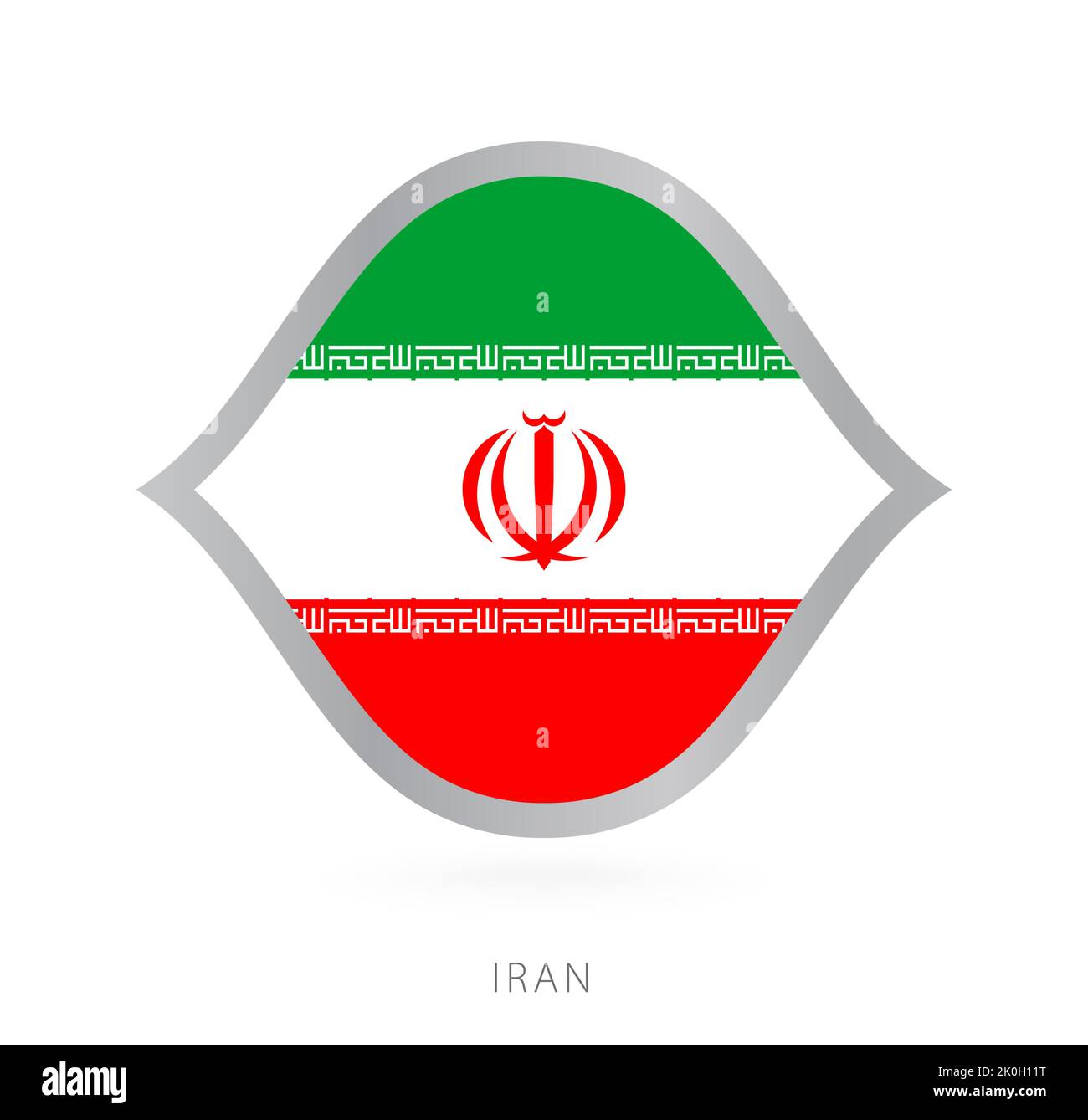 Iran national team flag in style for international basketball ...