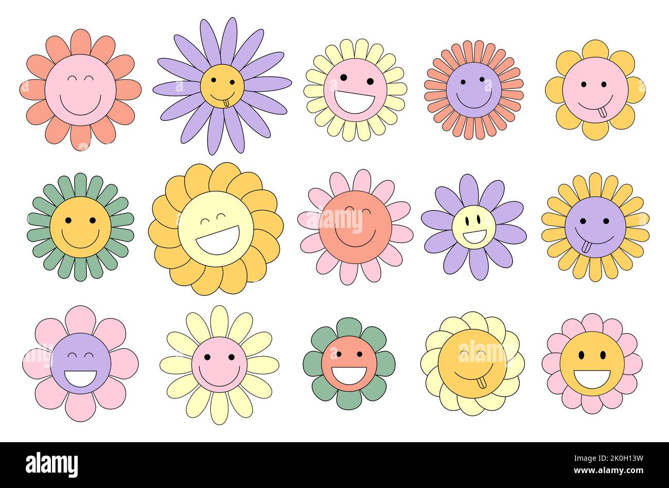 70s Flower Clip Art