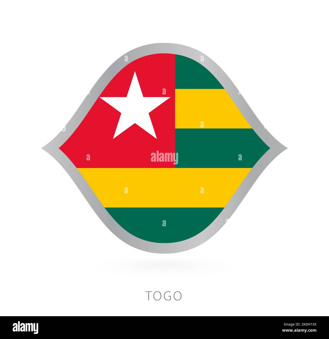 Togo national team flag in style for international basketball ...