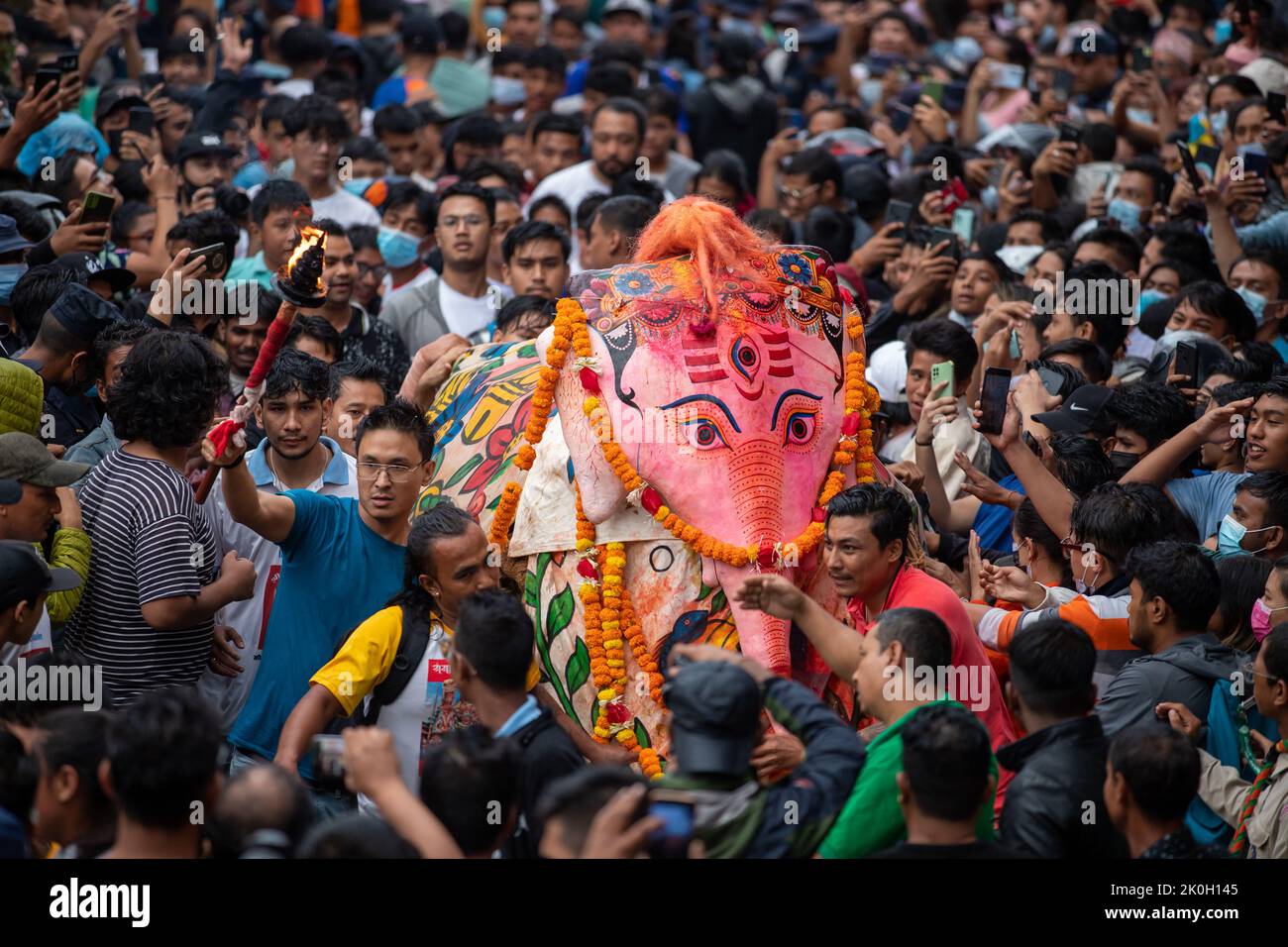 Indra Jatra Festival Stock Photo - Alamy