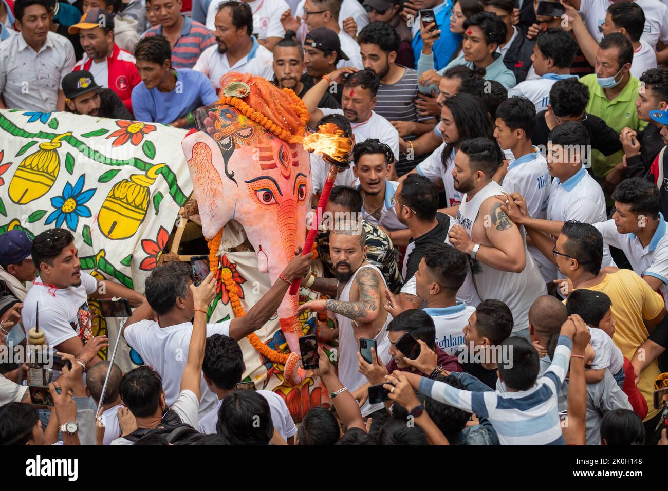 Indra puja hi-res stock photography and images - Alamy