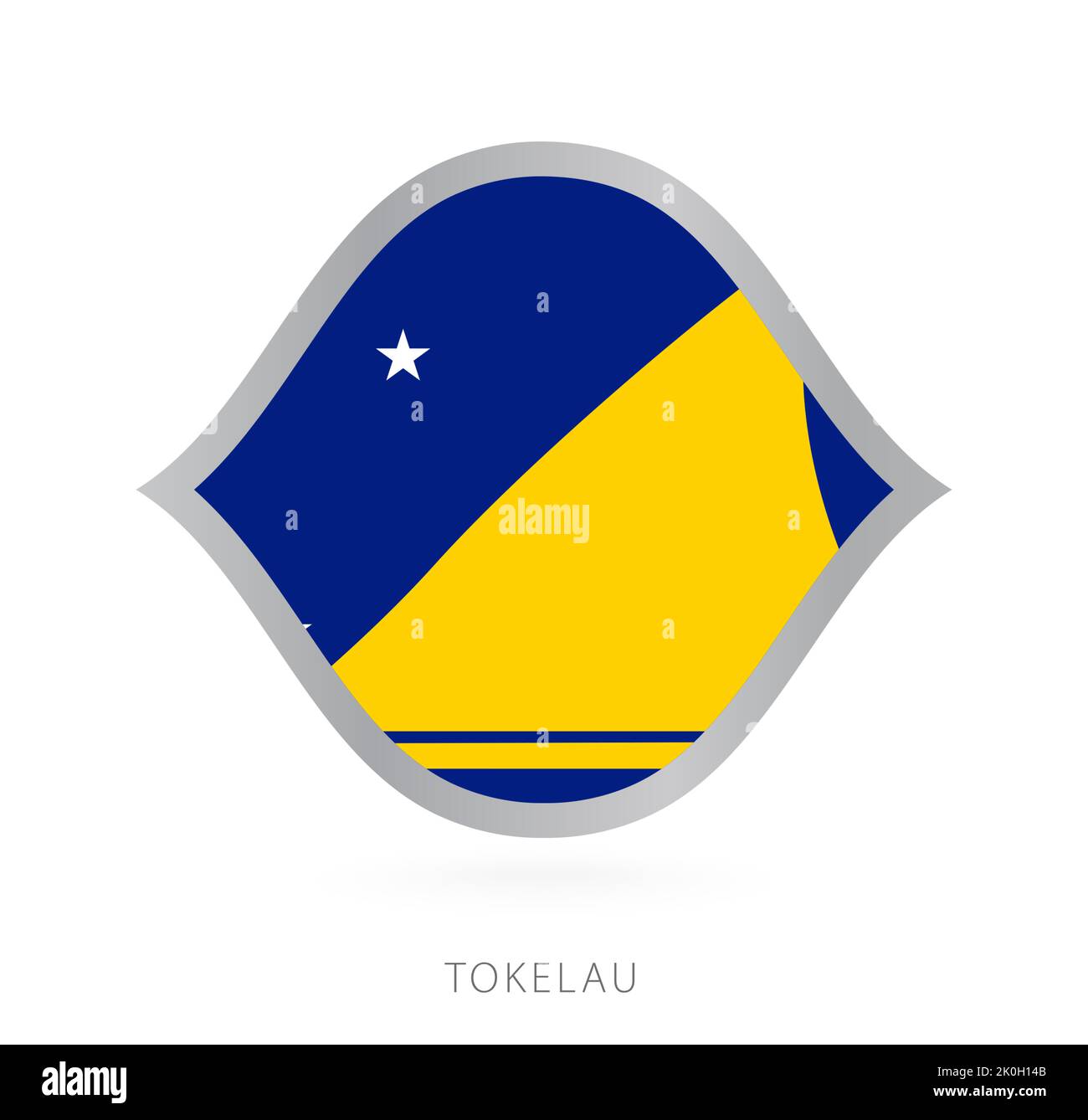Tokelau national team flag in style for international basketball competitions. Vector sign Stock ...