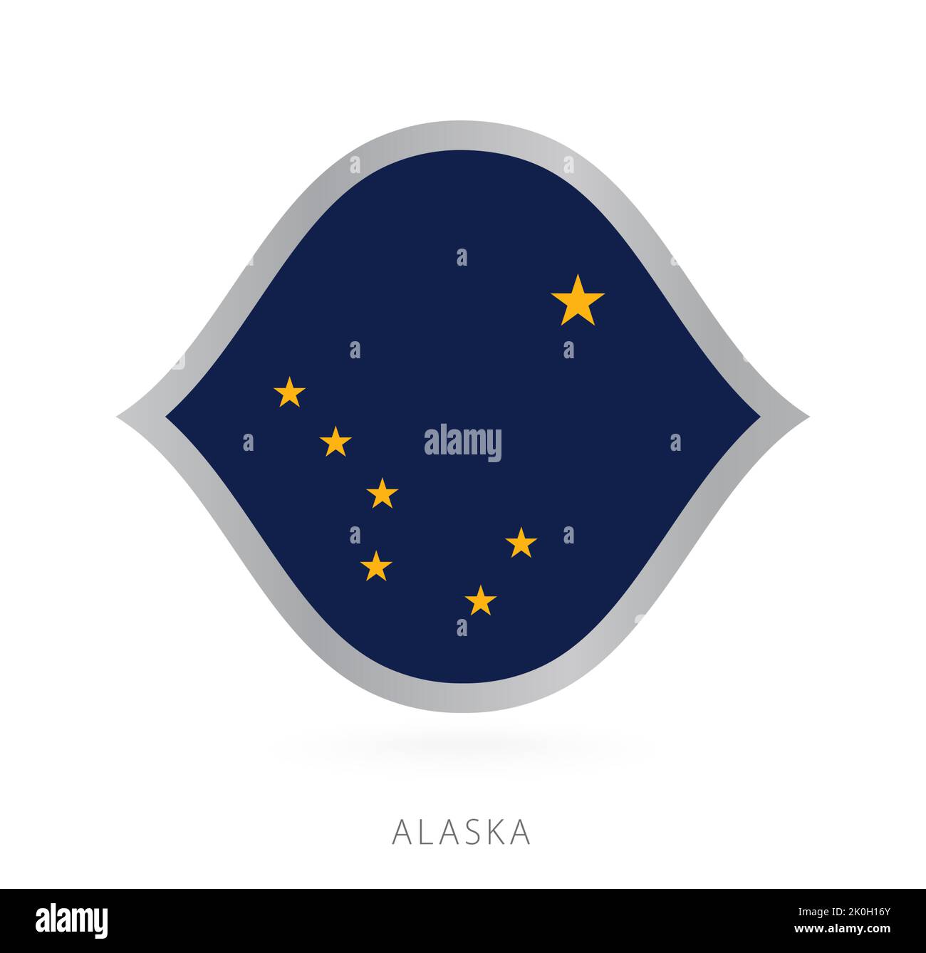 Alaska national team flag in style for international basketball ...