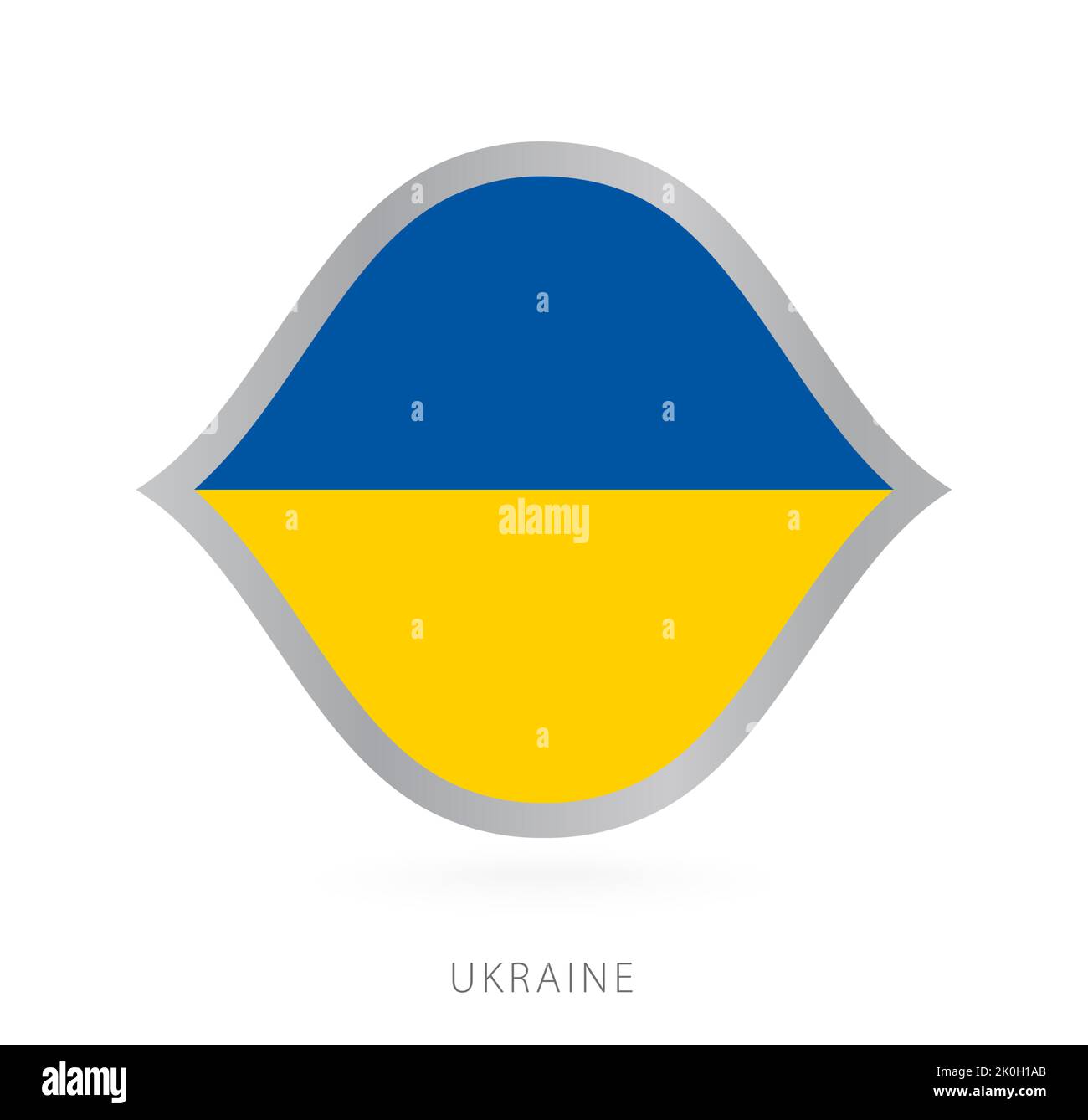 Ukraine national team flag in style for international basketball ...