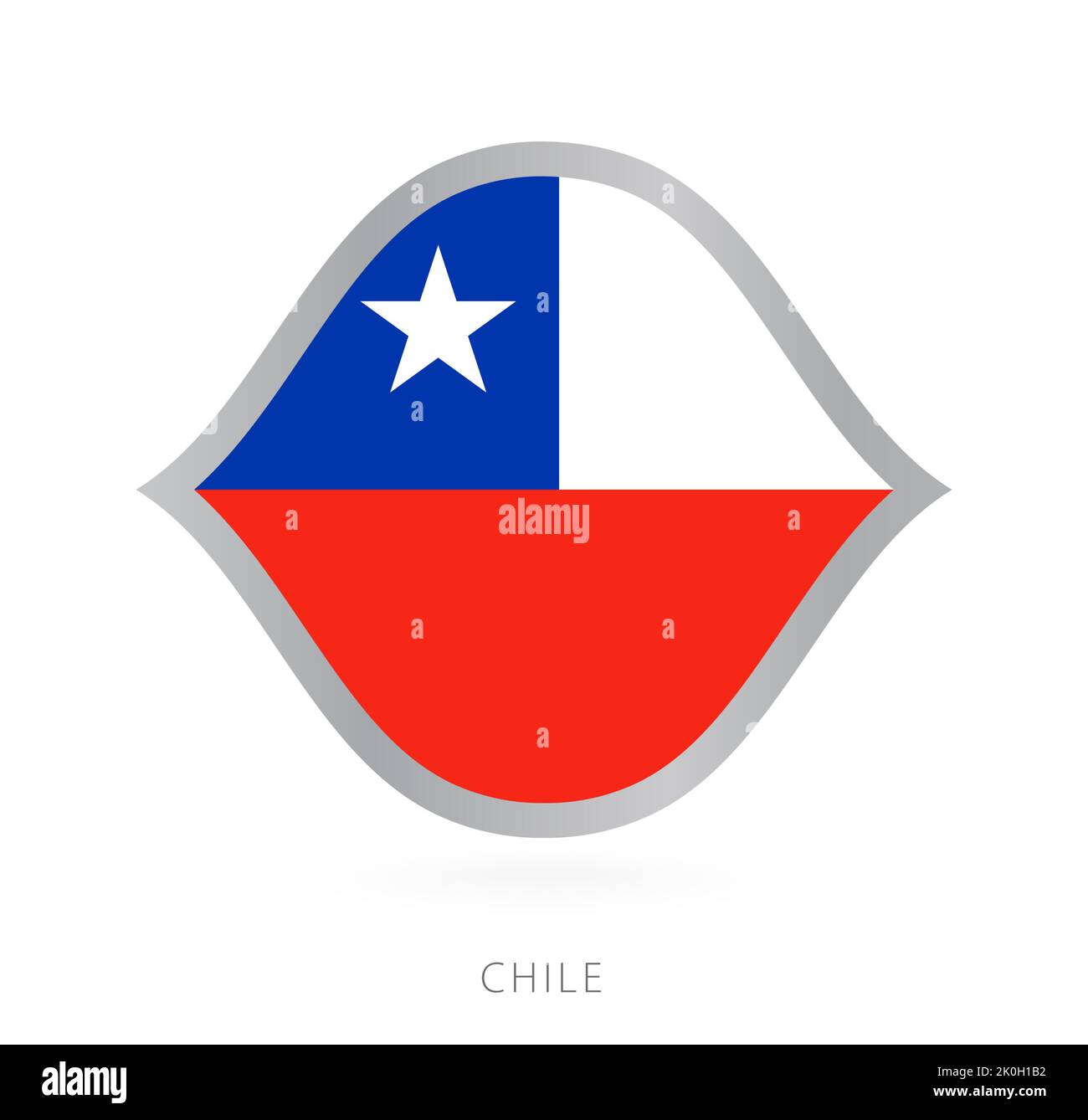 Chile national team flag in style for international basketball ...