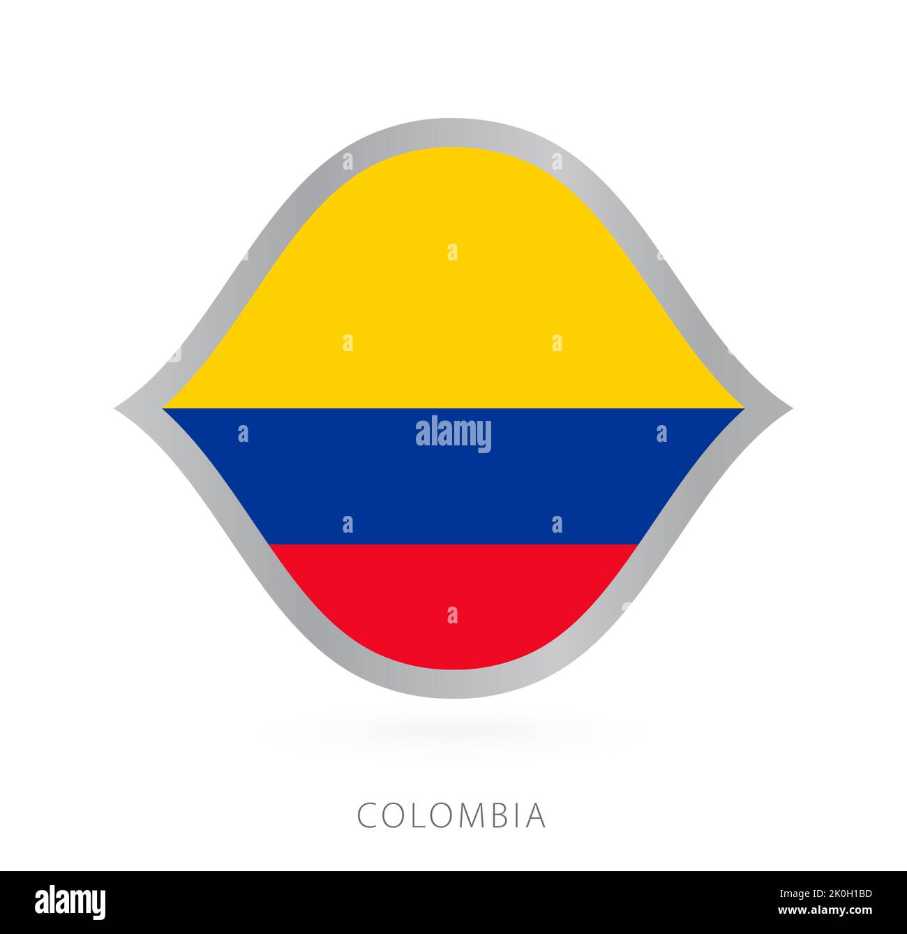 Colombia national team flag in style for international basketball ...