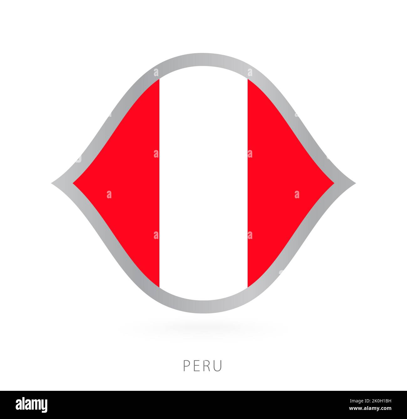 Peru national team flag in style for international basketball ...