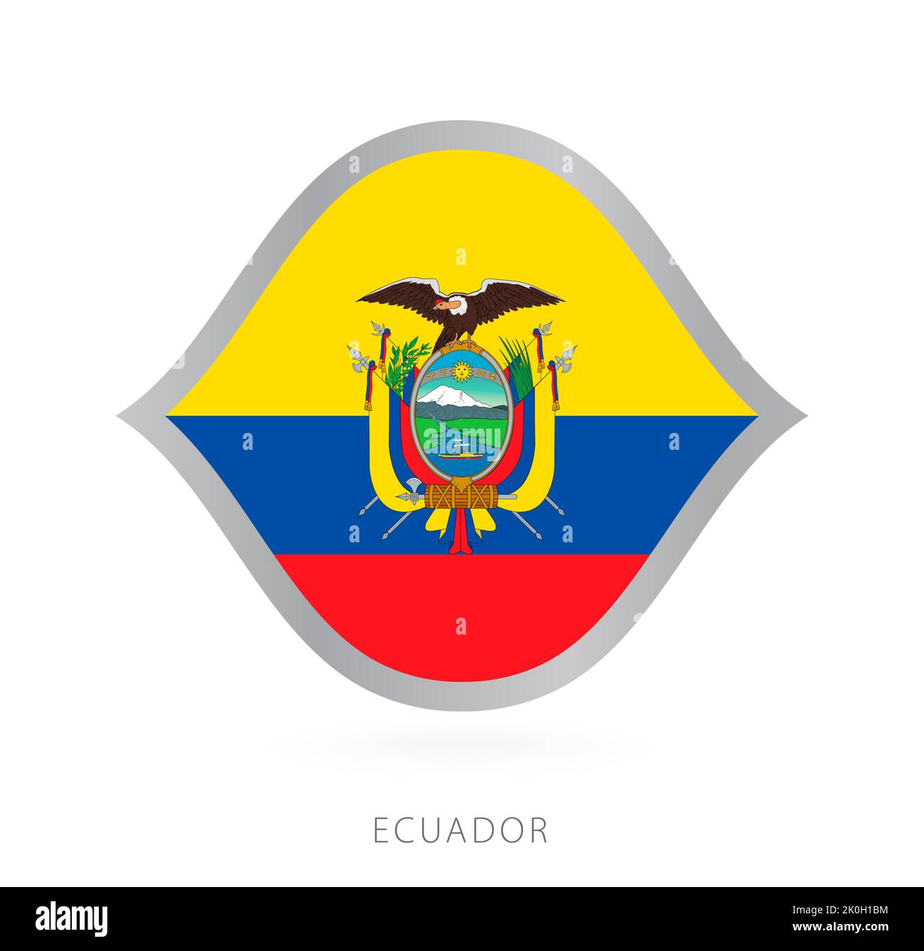 Ecuador national team flag in style for international basketball ...