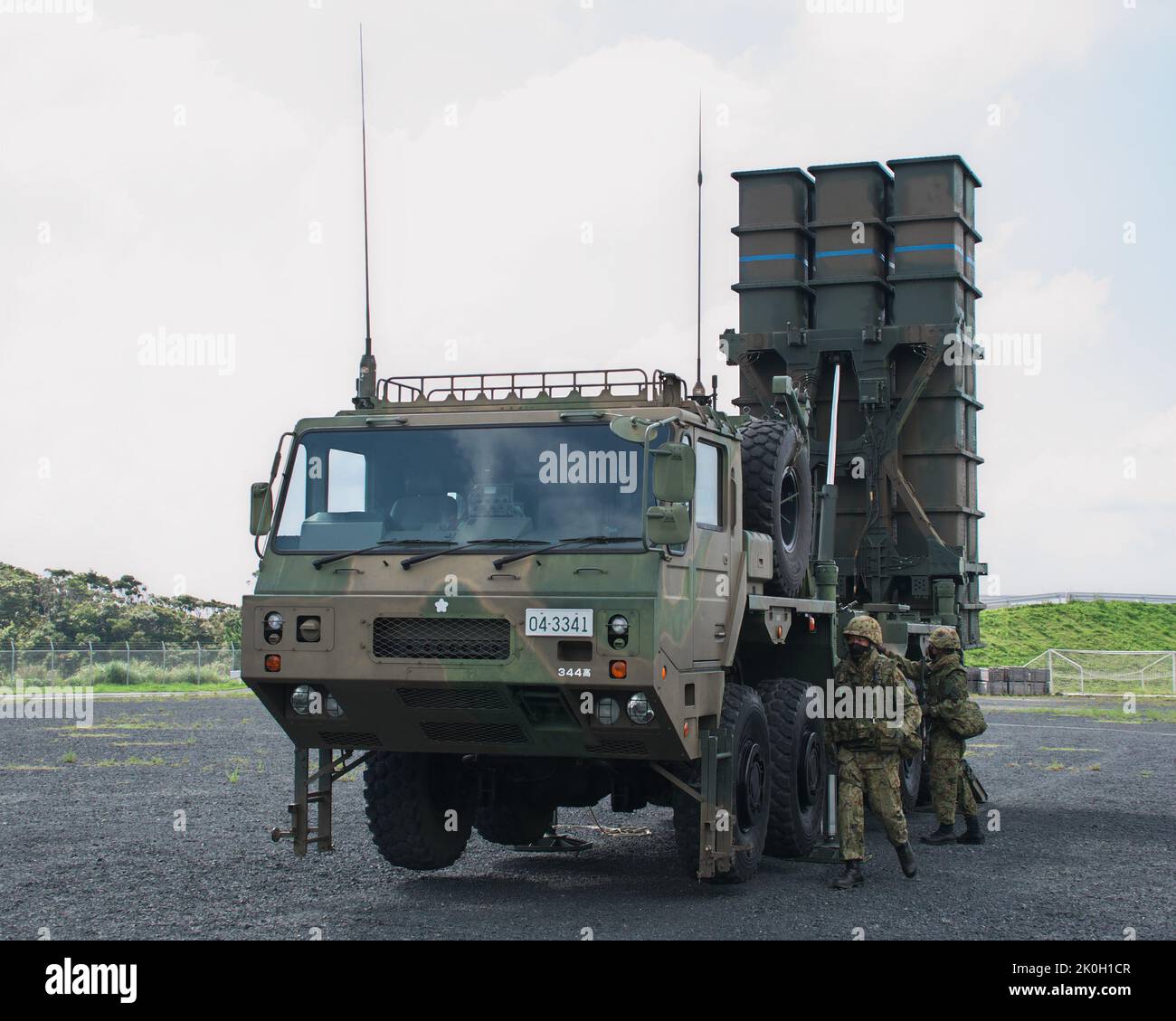 Japan Ground Self-Defense Force's Type 03 Medium-Range Surface-to-Air ...
