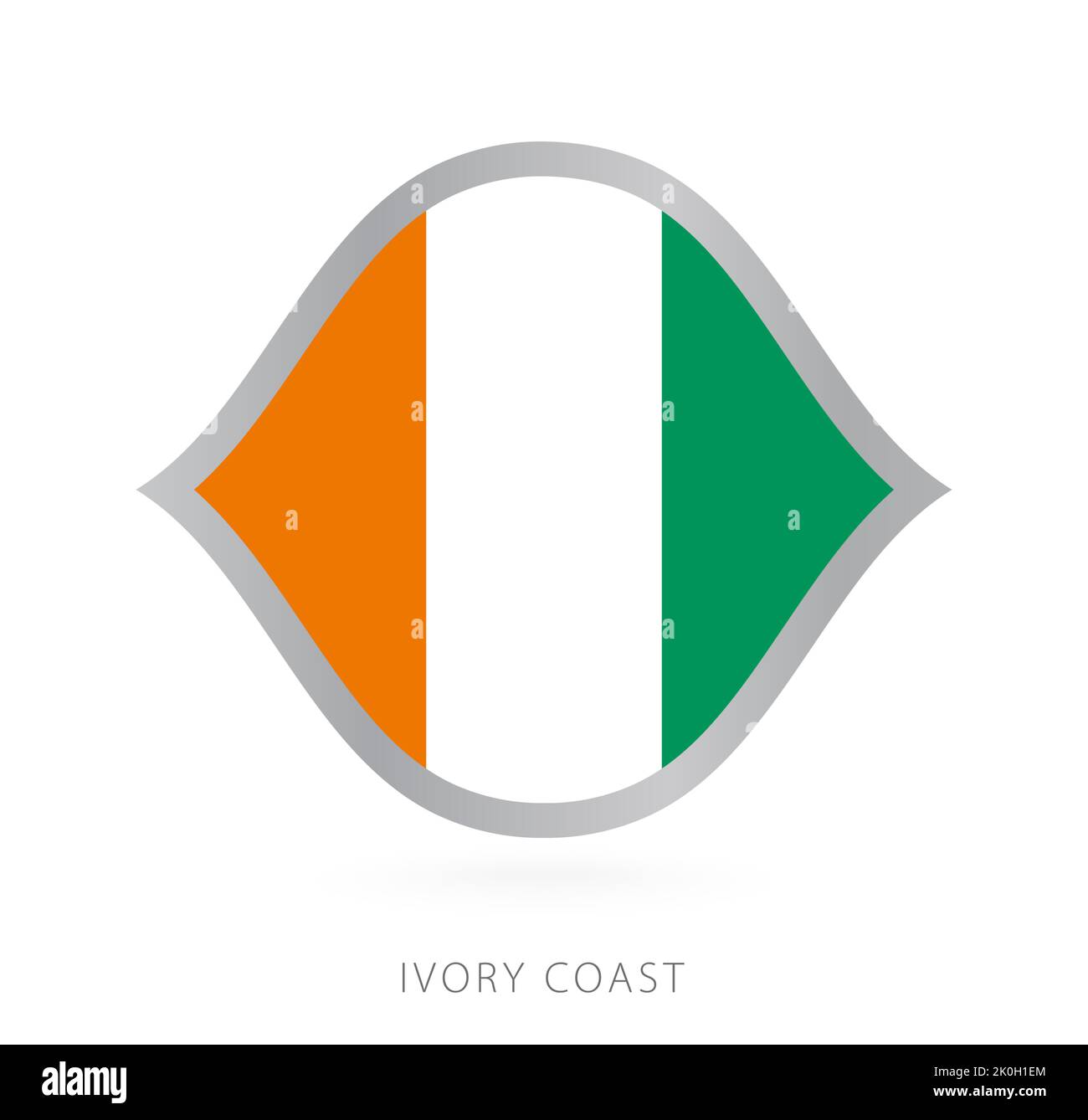 Ivory Coast national team flag in style for international basketball ...