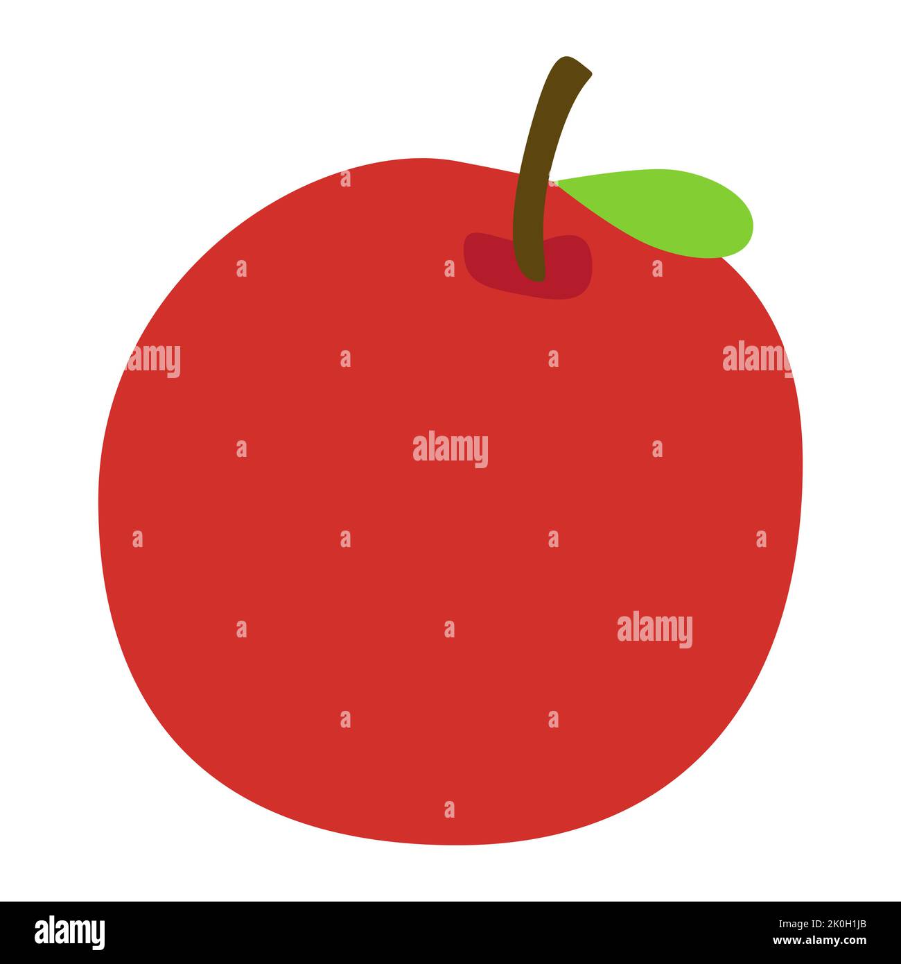 Apple shape cartoon Cut Out Stock Images & Pictures - Alamy