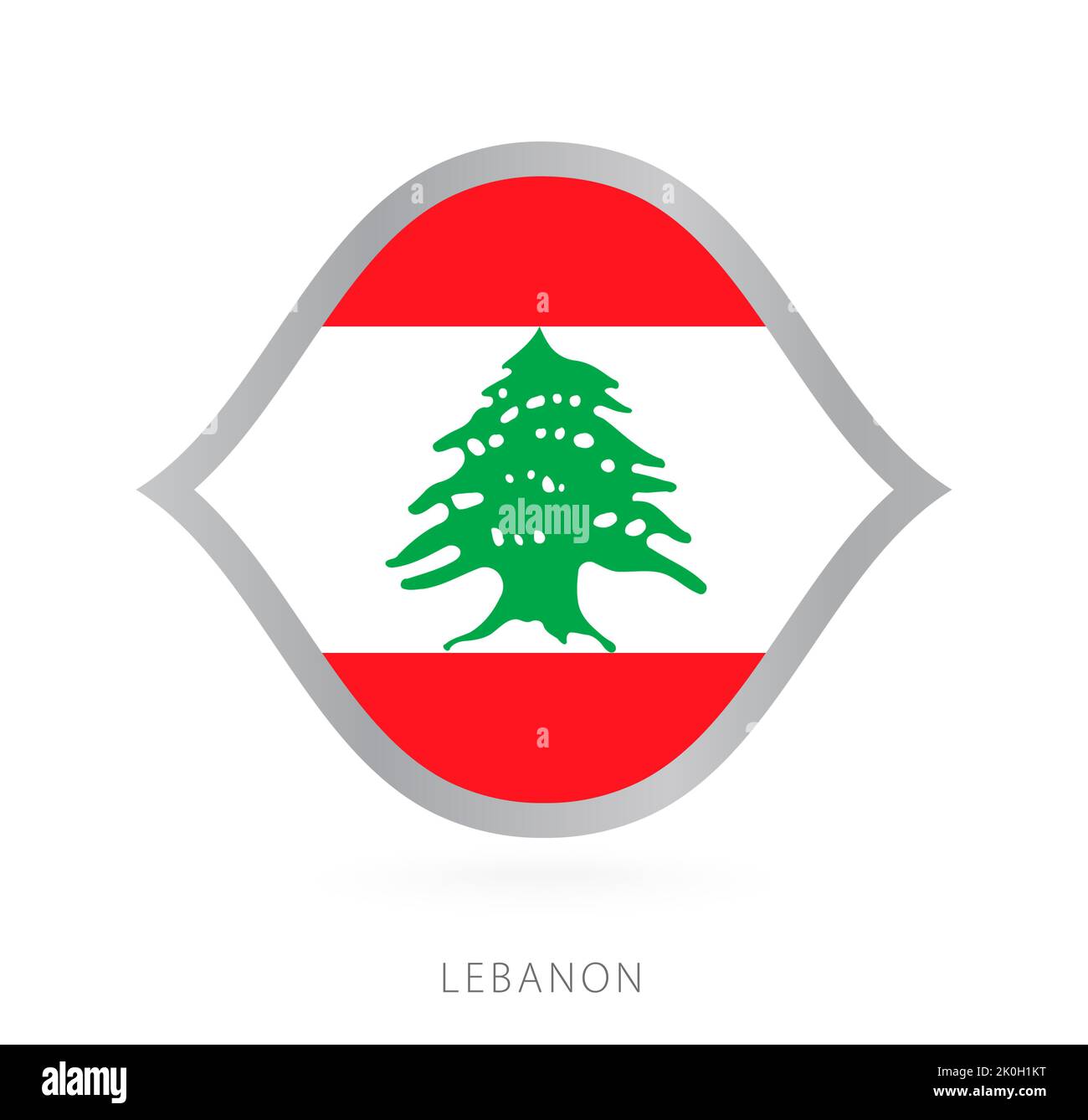 Lebanon national team flag in style for international basketball ...