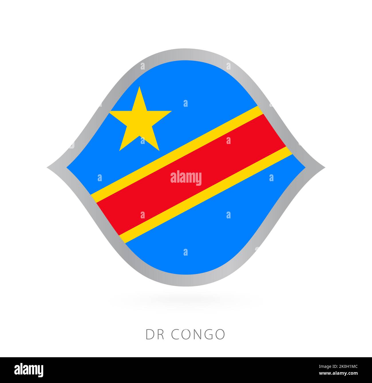 DR Congo national team flag in style for international basketball ...