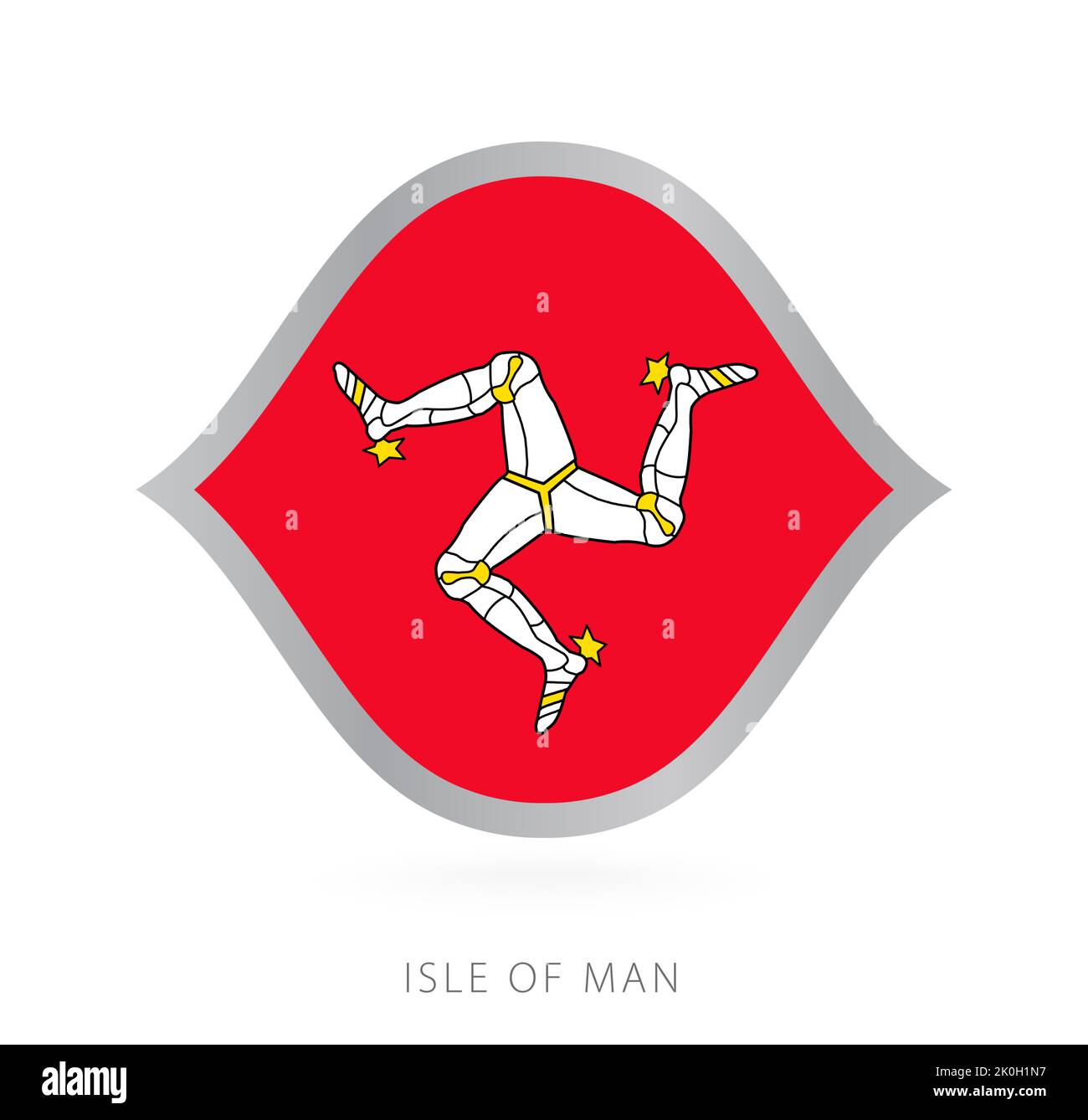 Isle of Man national team flag in style for international basketball ...
