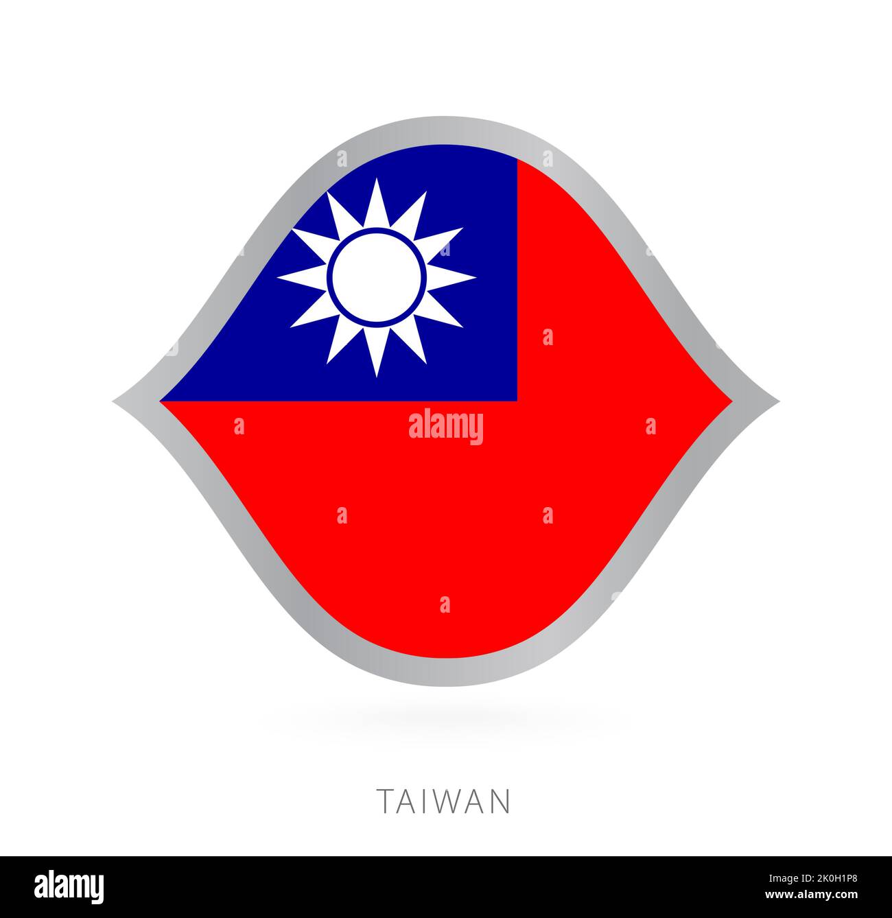 Taiwan national team flag in style for international basketball ...