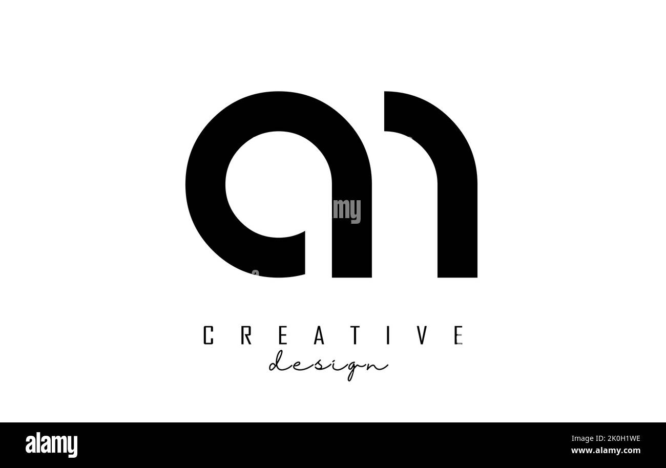 Small letters an a n logo with a minimalist design. Letters with ...