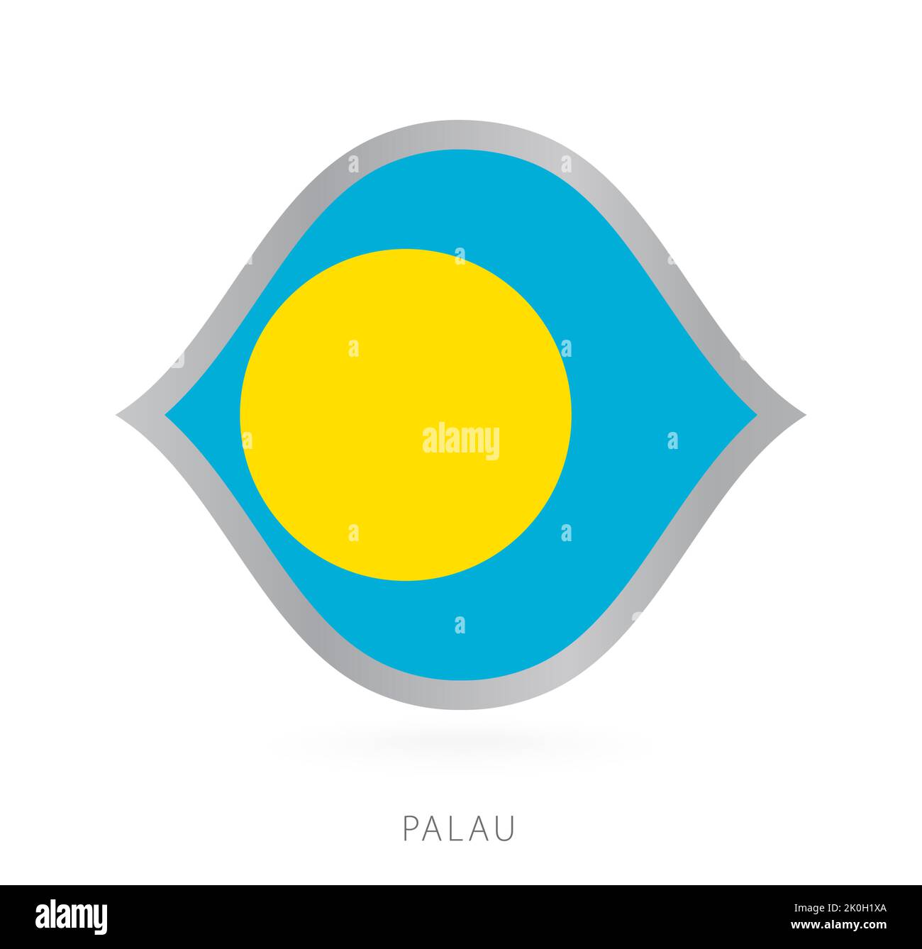 Palau national team flag in style for international basketball ...