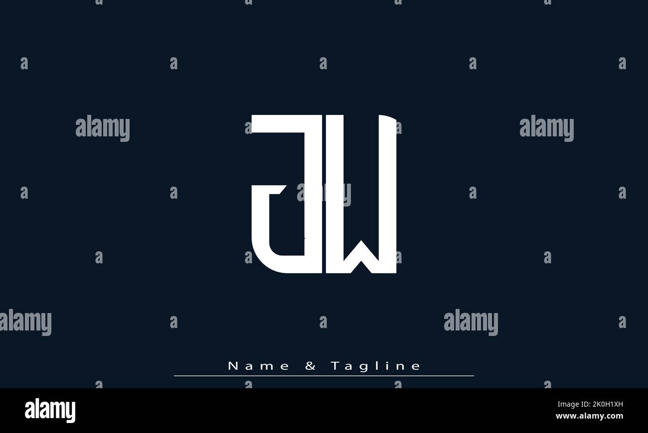 Alphabet letters Initials Monogram logo JW , WJ Stock Vector Image ...