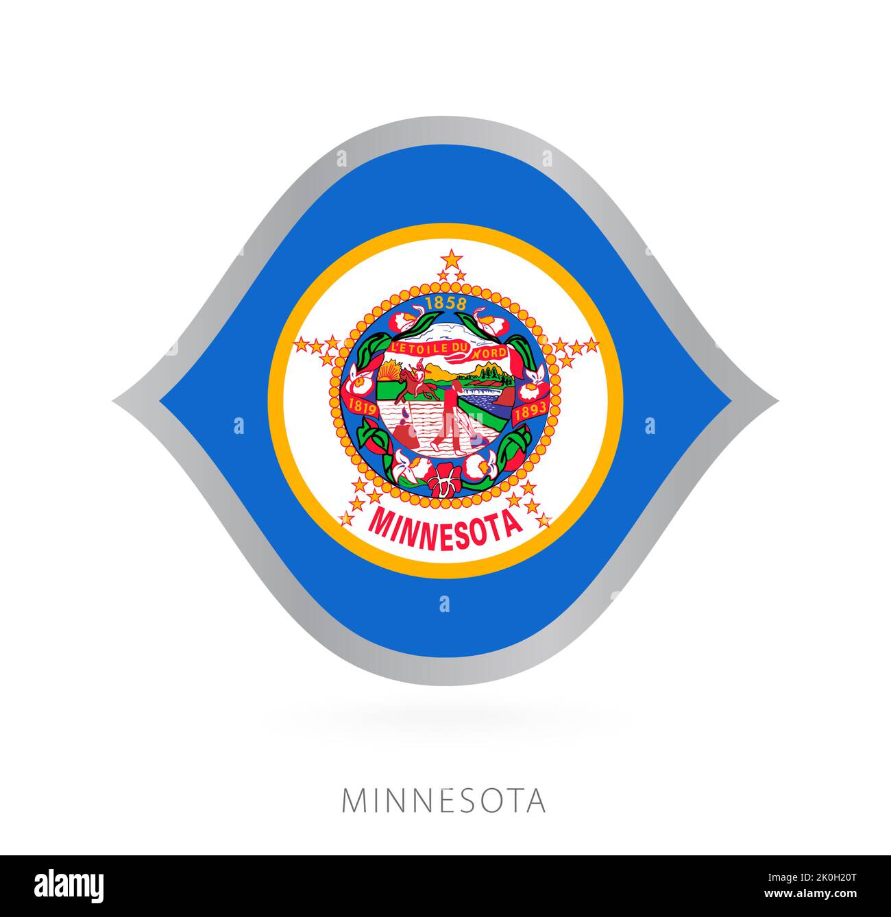 Minnesota national team flag in style for international basketball ...