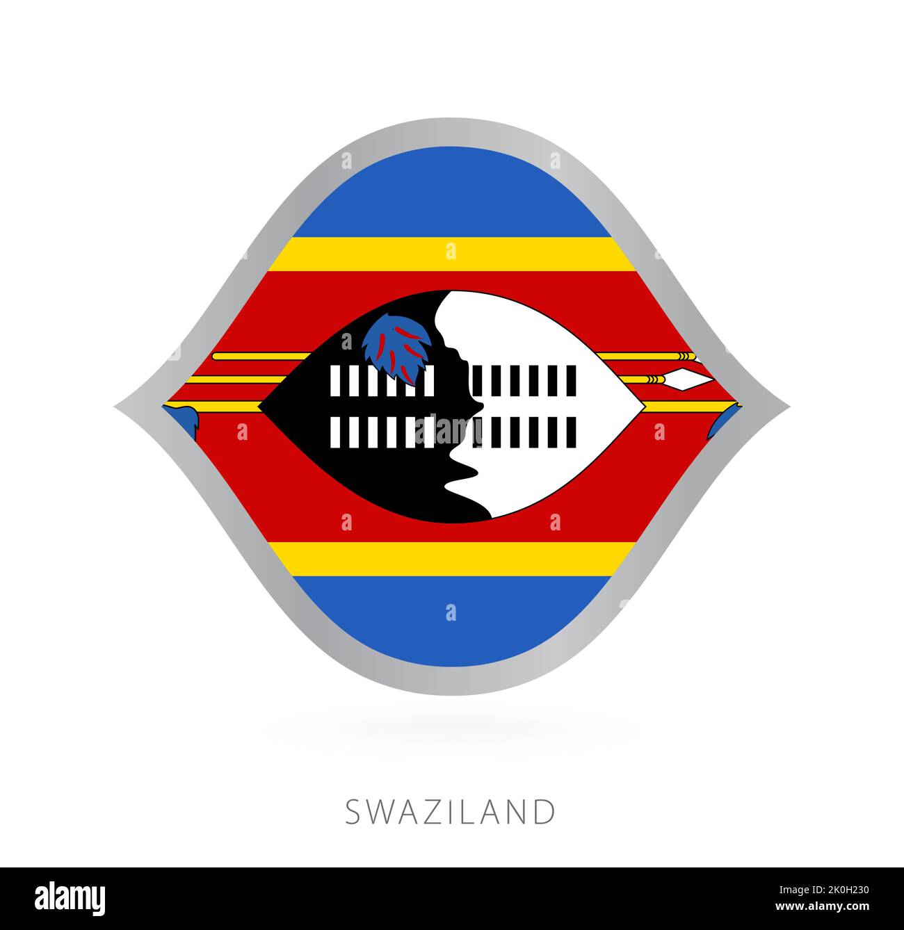 Swaziland national team flag in style for international basketball ...