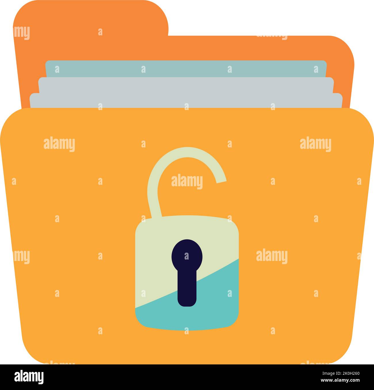 Private online folder icon Cut Out Stock Images & Pictures - Alamy