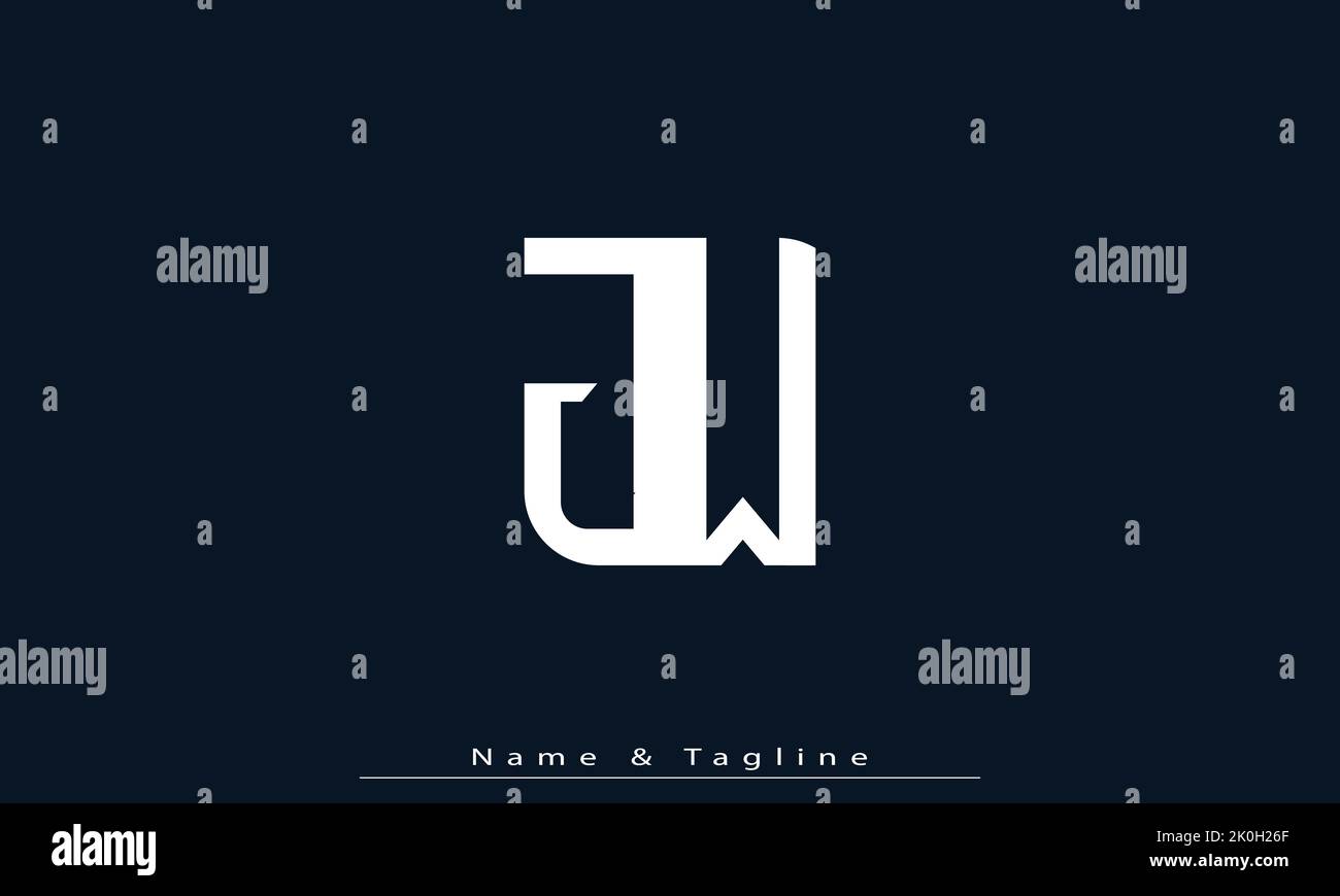 Alphabet letters Initials Monogram logo JW , WJ Stock Vector Image ...
