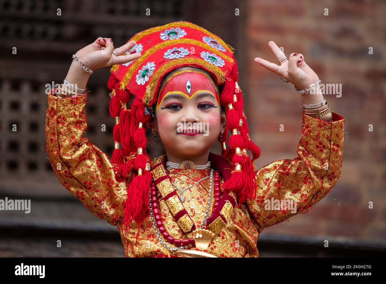 Kumari Puja Festival Celebrated in Kathmandu Durbar Square on the ...