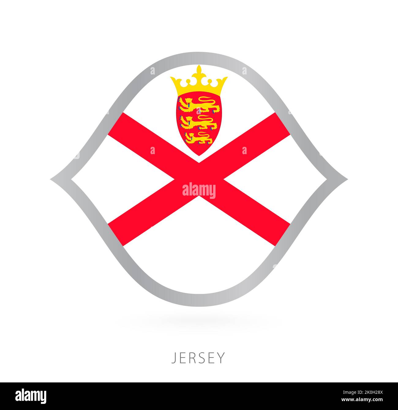 Jersey national team flag in style for international basketball ...
