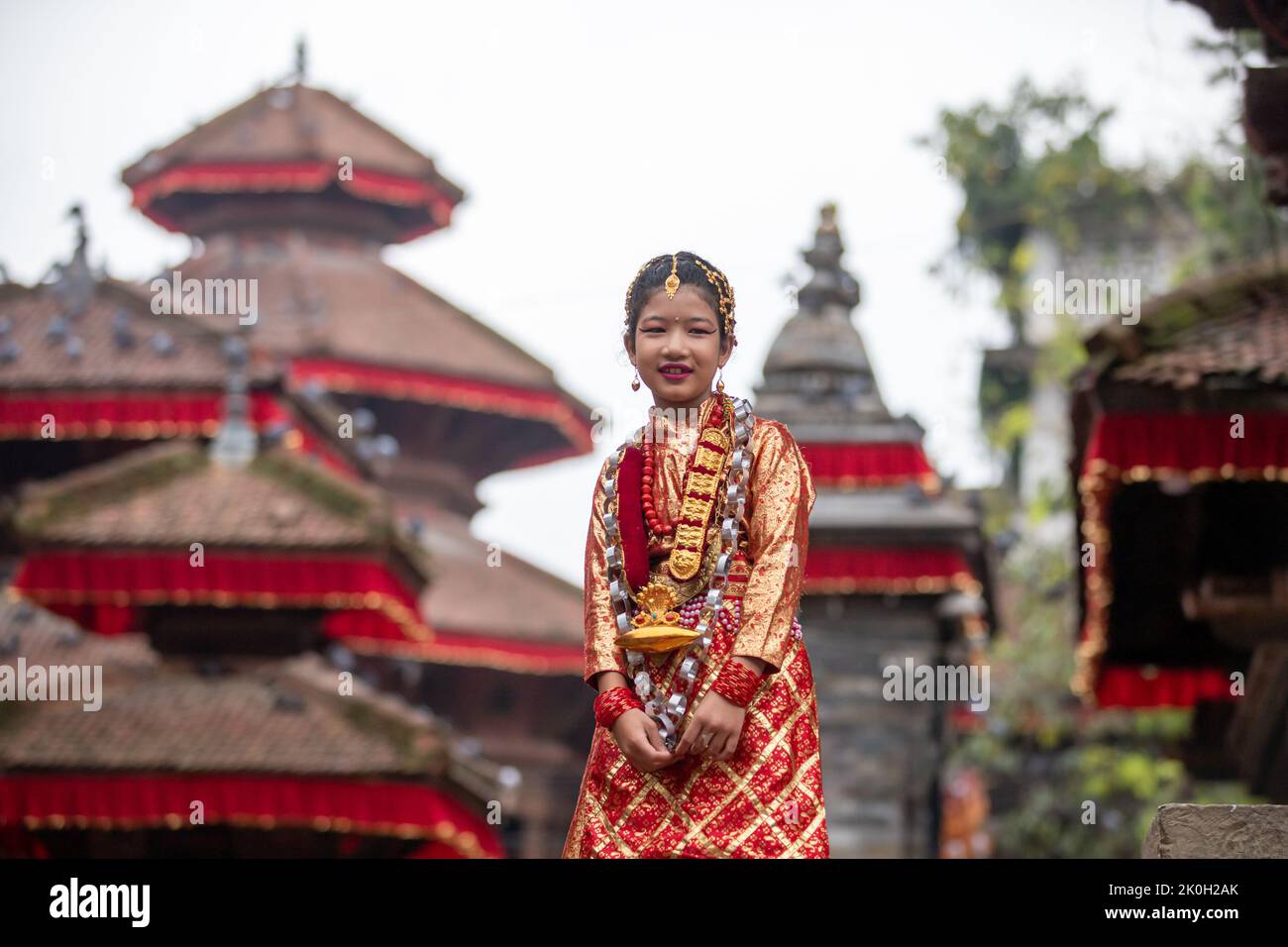 Kumari Puja Festival Celebrated in Kathmandu Durbar Square on the occasion of Indra Jatra 2022 ...