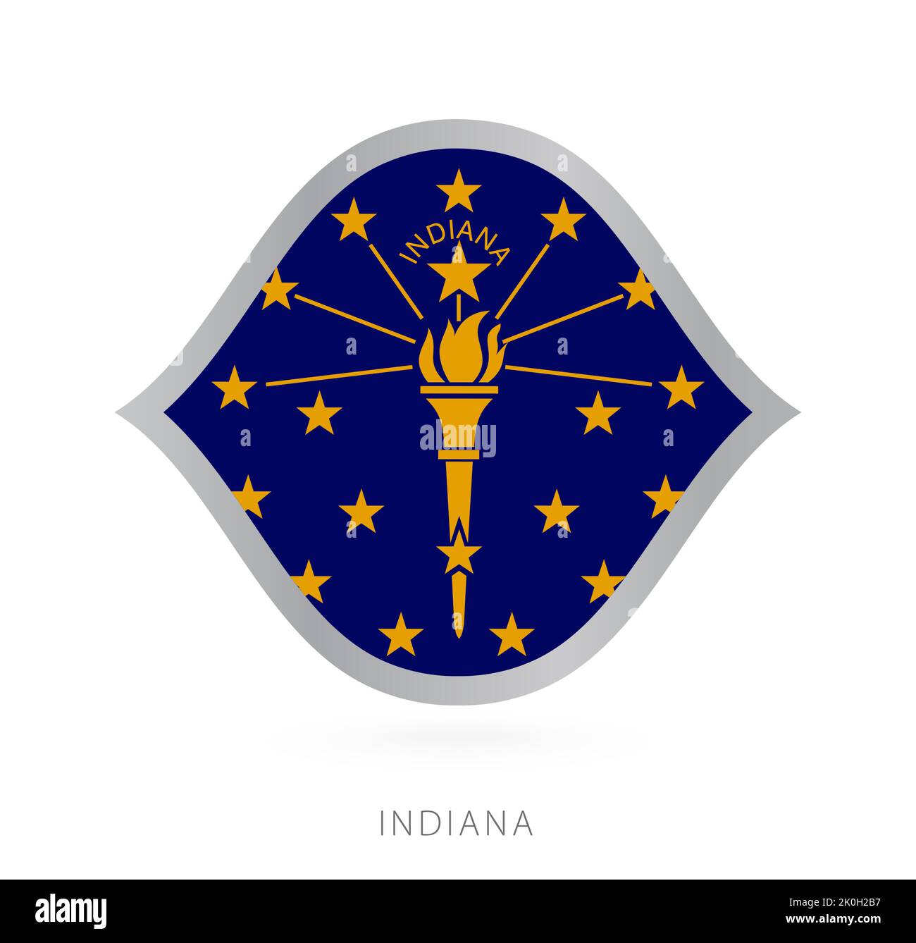 Indiana national team flag in style for international basketball ...