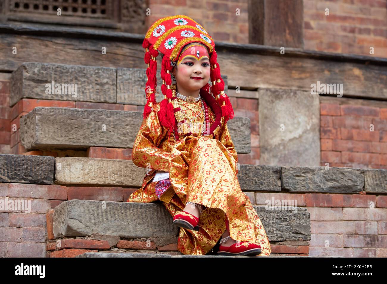 Kumari Puja Festival Celebrated in Kathmandu Durbar Square on the ...