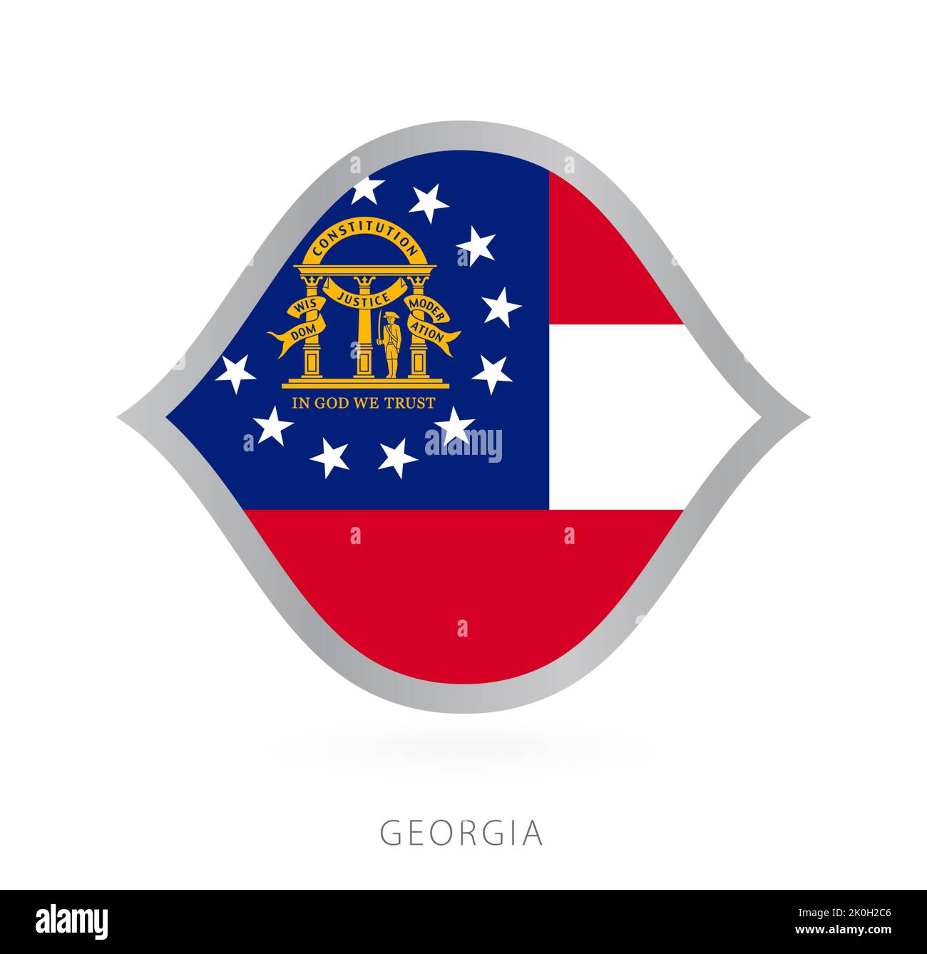 Georgia national team flag in style for international basketball ...