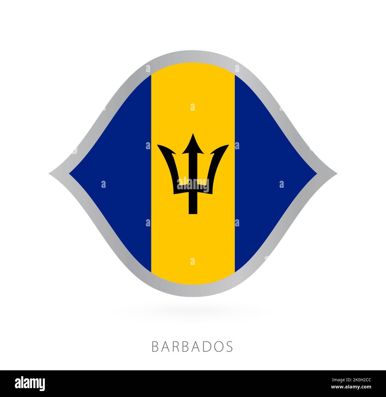 Barbados national team flag in style for international basketball ...