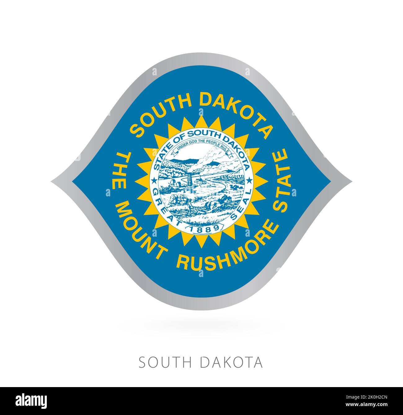 South Dakota national team flag in style for international basketball ...