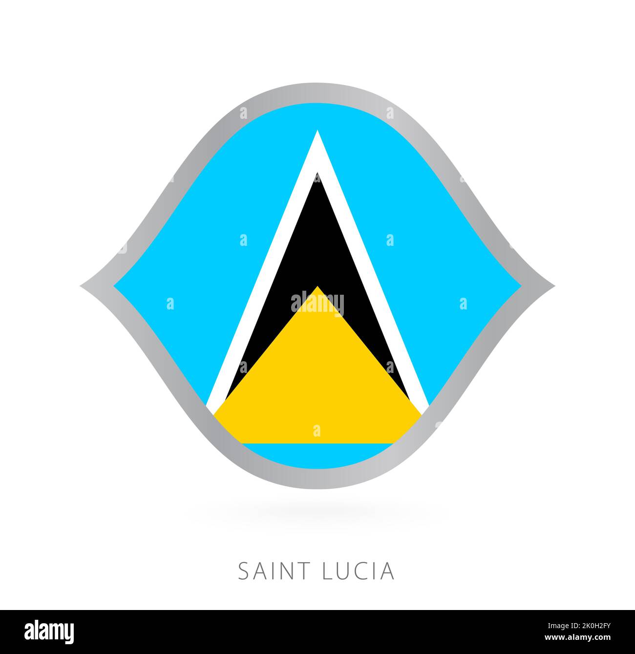 Saint Lucia national team flag in style for international basketball ...