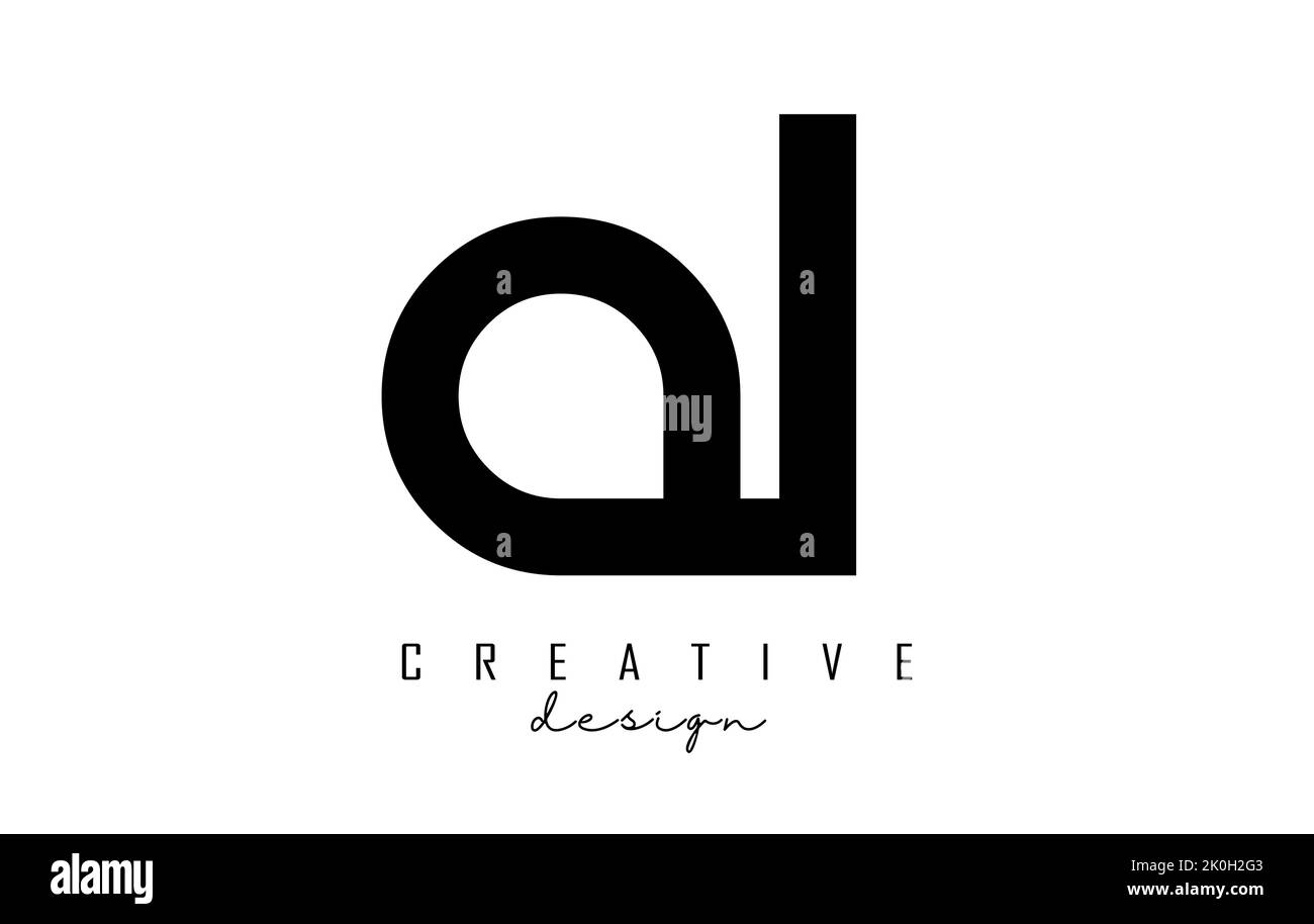 Small letters al a l logo with a minimalist design. Letters with ...